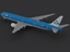 boeing 777-300 er klm 3d model
