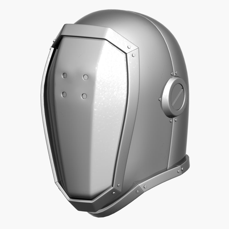 robot helmet 3d max