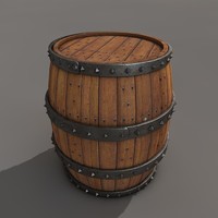 3d model barrel