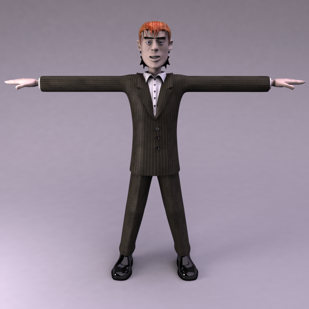3d cartoon man character model