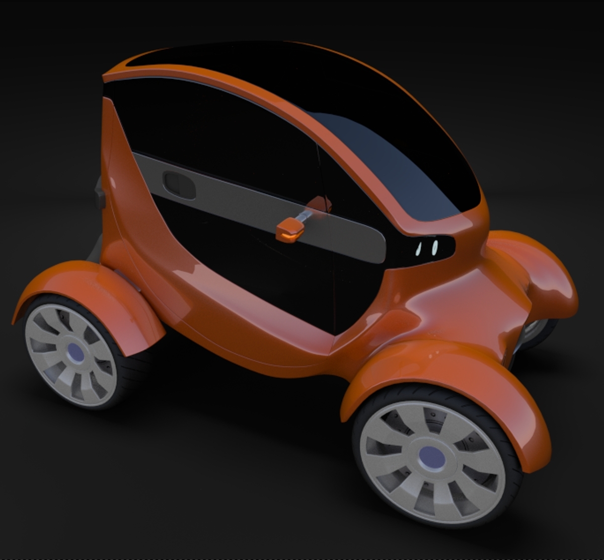 3d electric concept car model