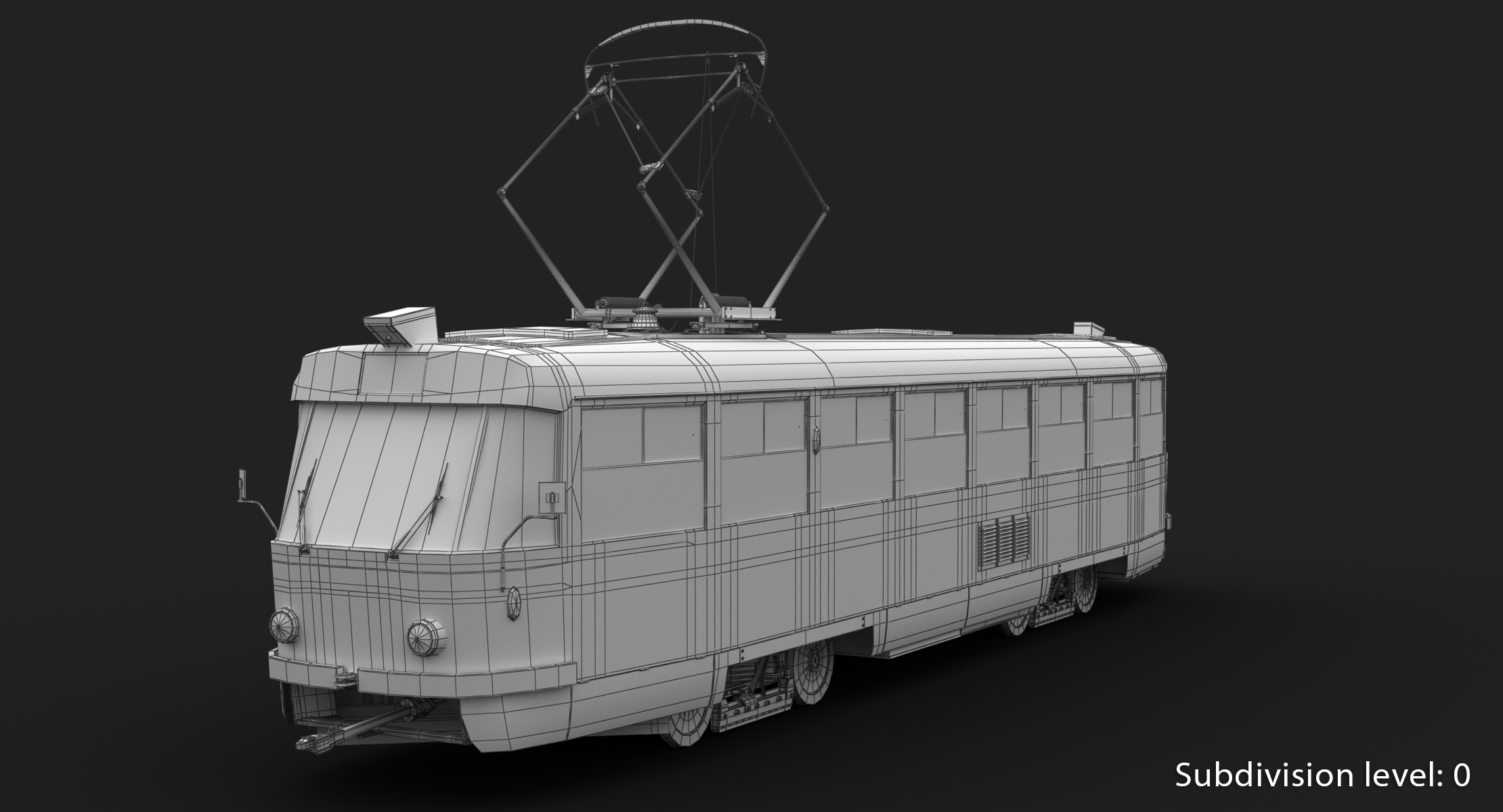 streetcar tatra t3 tram 3d max