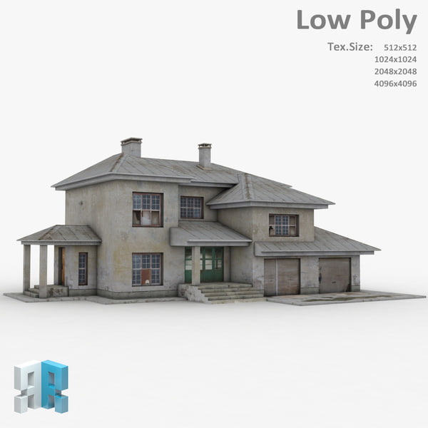 3d building background model