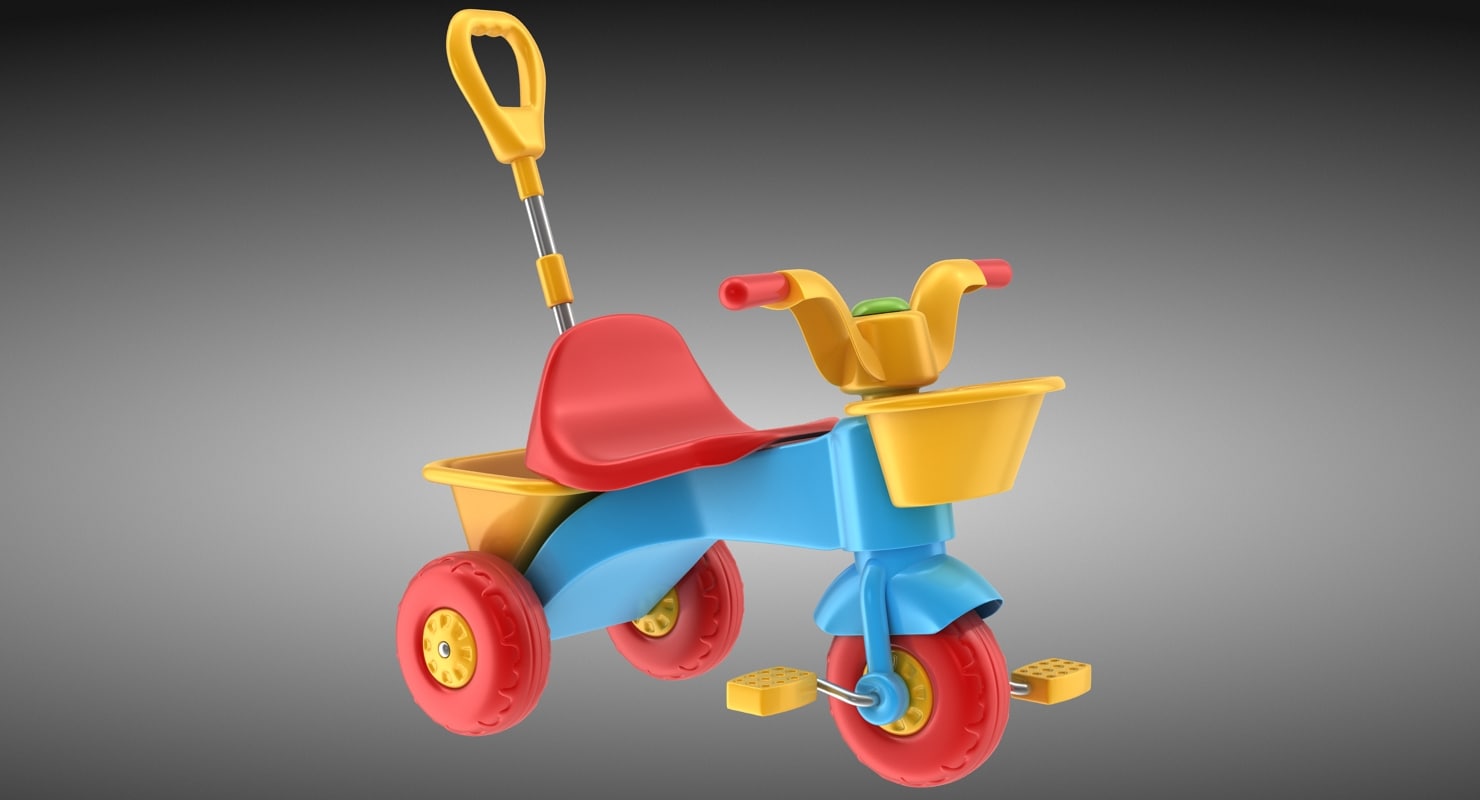 3d tricycle toy model