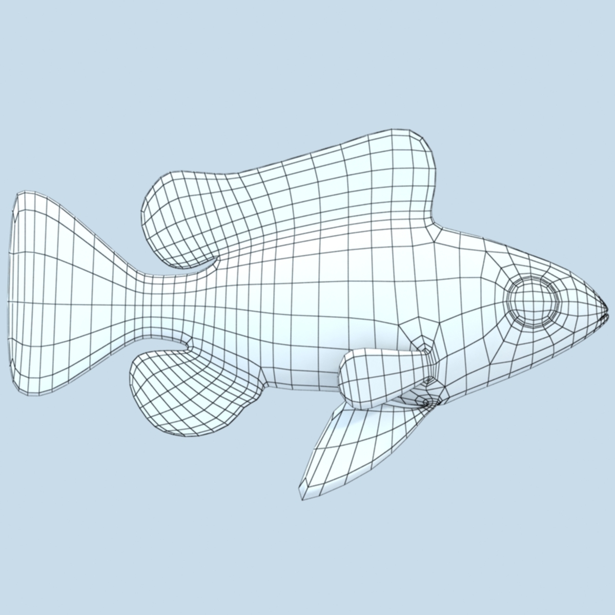 freshwater tropical fish 3d model