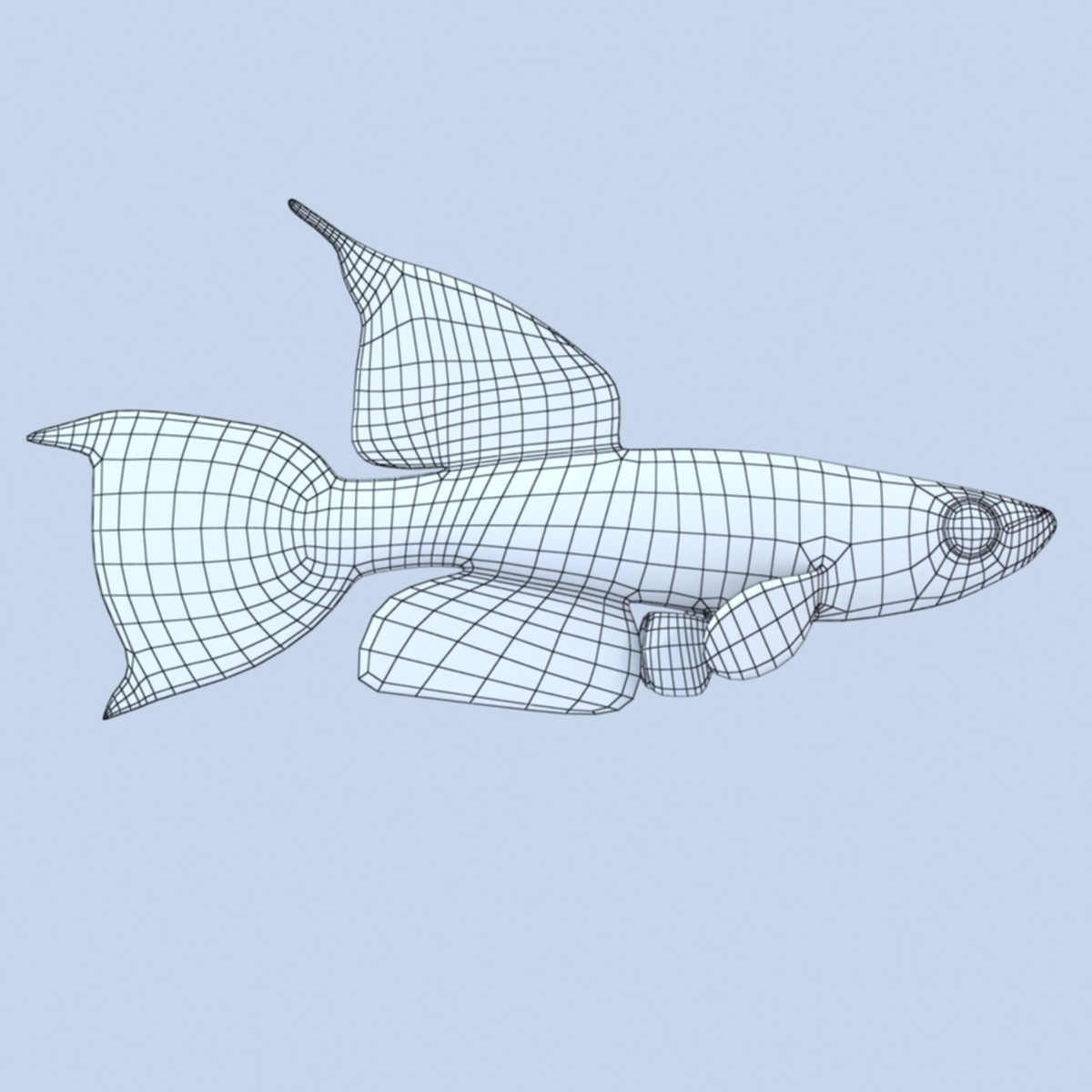 freshwater tropical fish 3d model