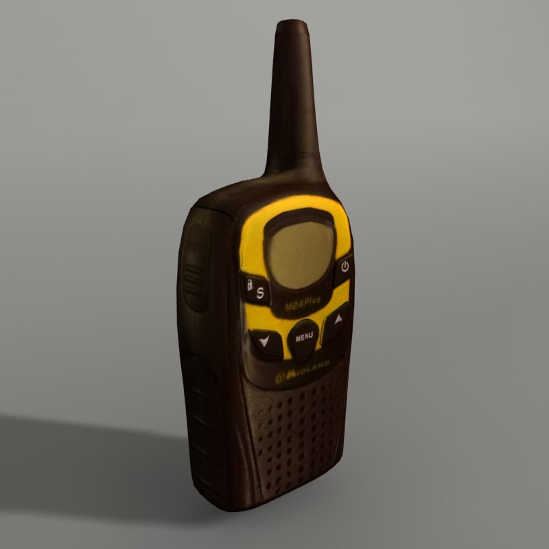 walkie-talkie modeled 3d model