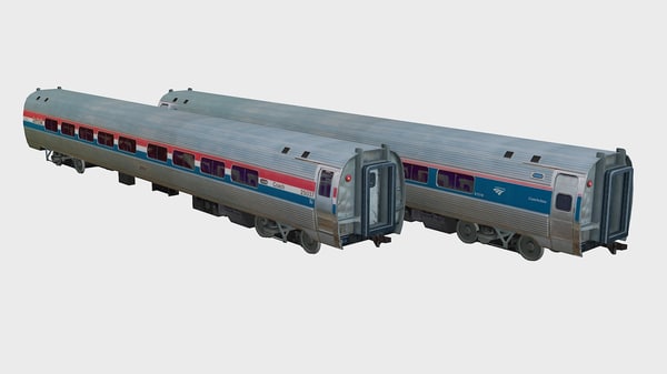 3d model ge genesis p42dc amtrak train
