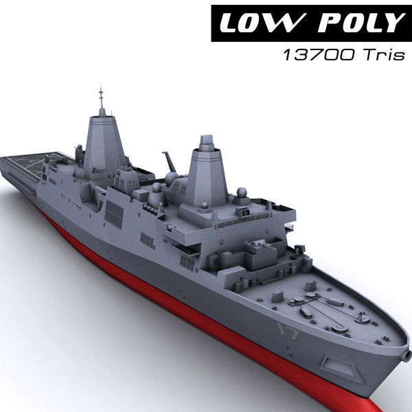zubr class lcac hovercraft 3d model