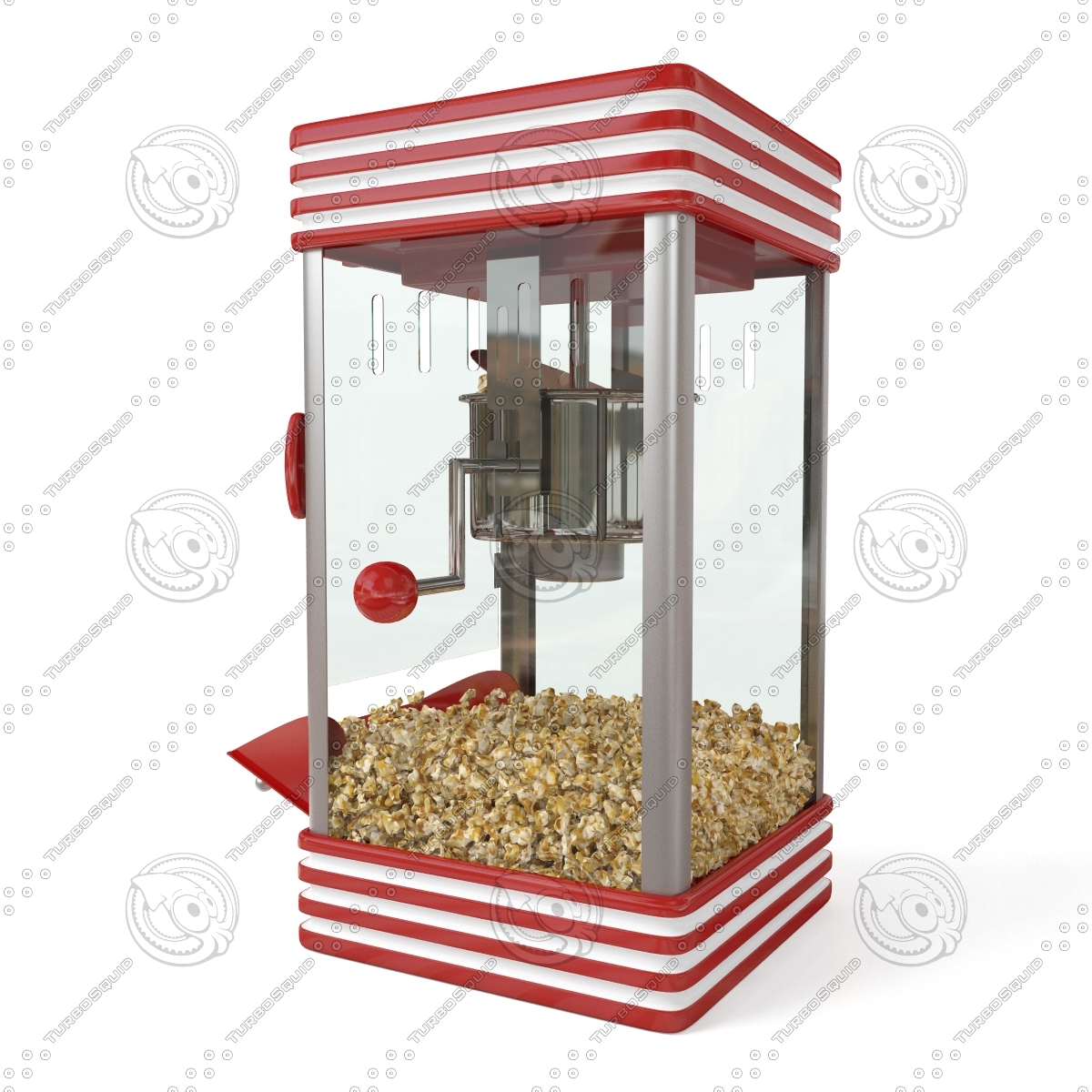 corn popcorn machine 3d model