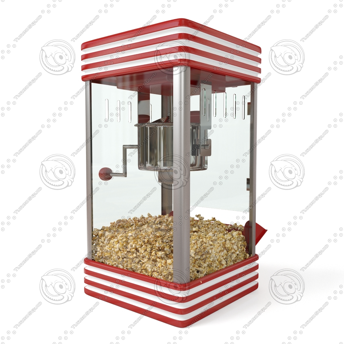 corn popcorn machine 3d model