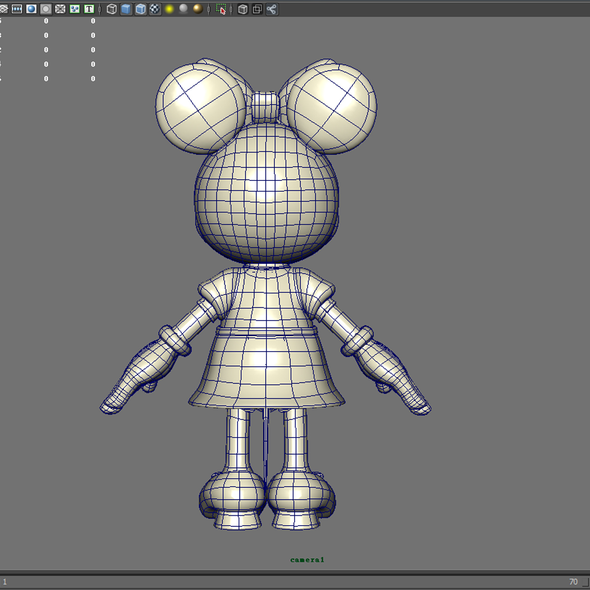minnie mouse 3d model