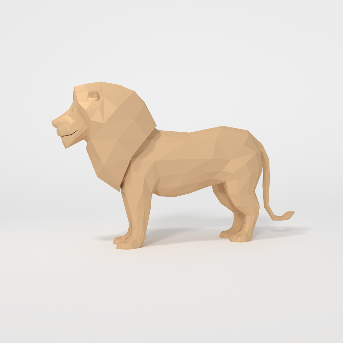 3d lion blender model