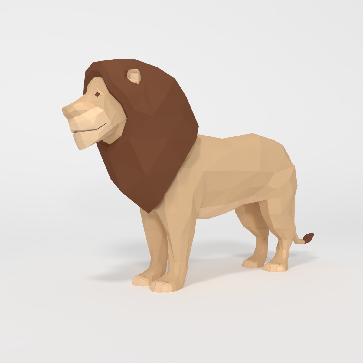 3d lion blender model