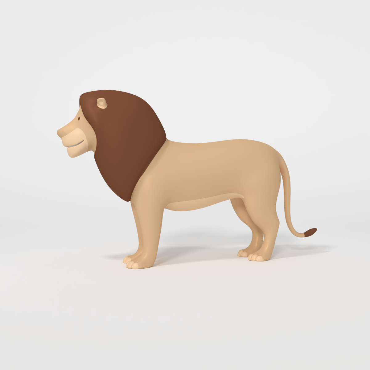 3d lion blender model