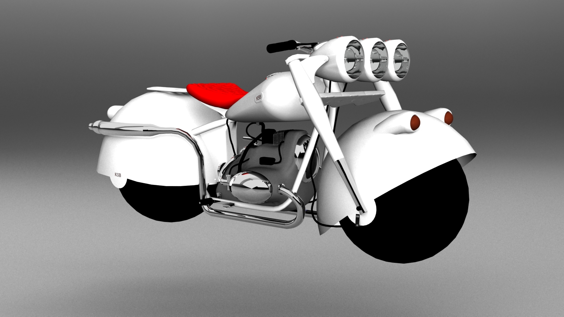 moto motorcycle 3d model