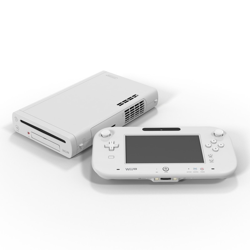 3d model nintendo wii u set