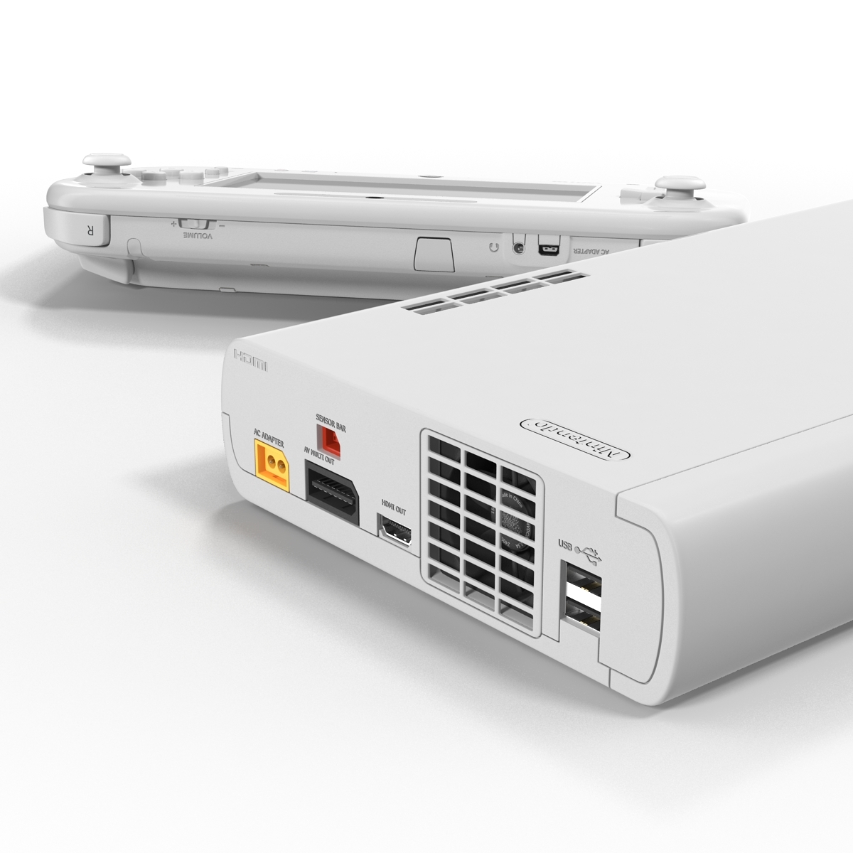 3d model nintendo wii u set