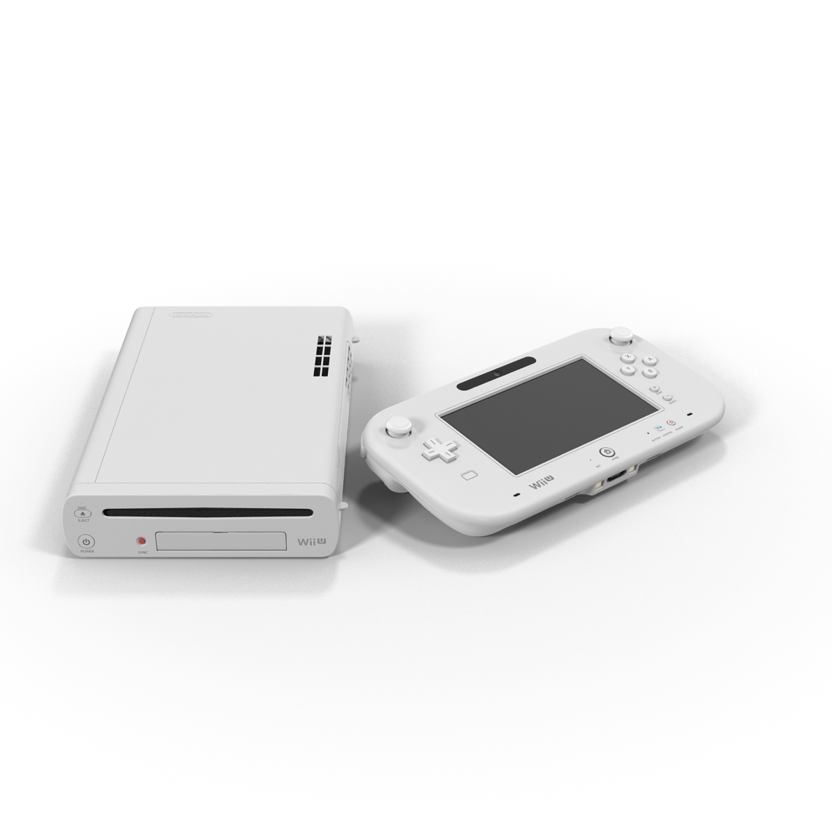 3d model nintendo wii u set