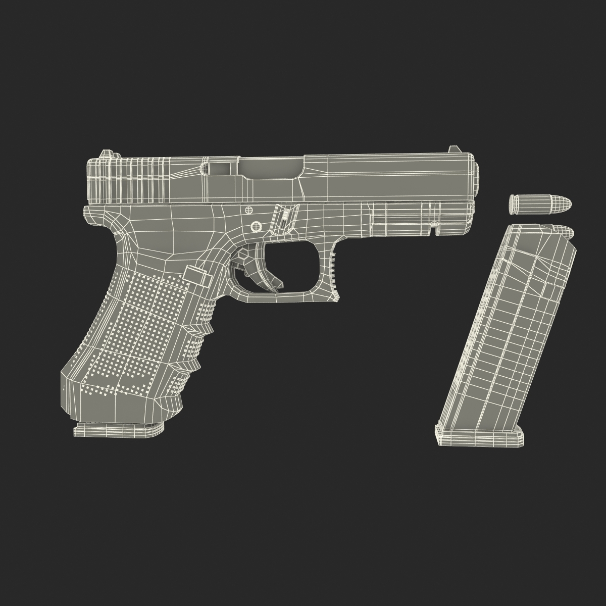 3d glock 17 semi automatic