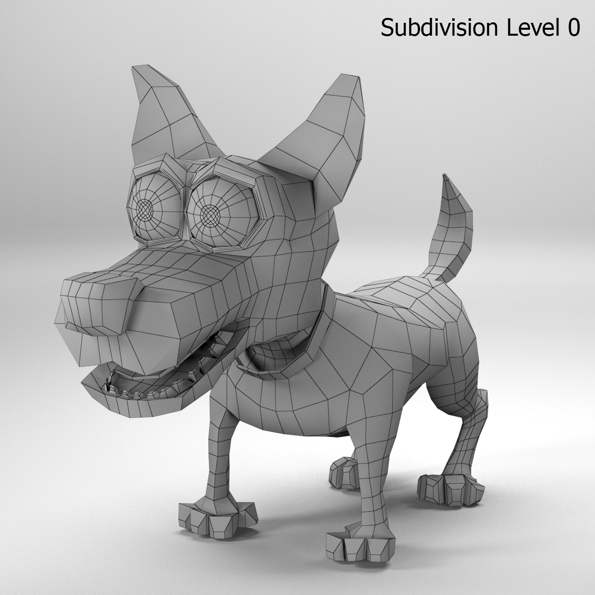 3D модель мультфильм собака - TurboSquid 935430