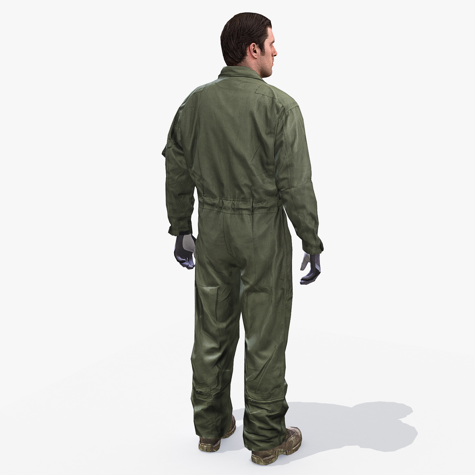 pilot flight suit army soldier 3d model