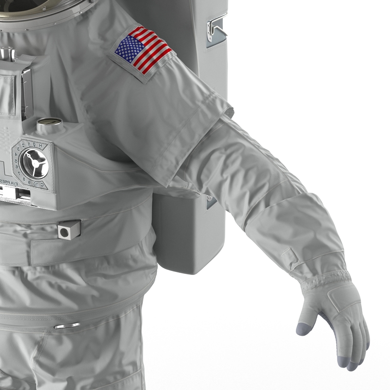3d nasa space suit extravehicular model