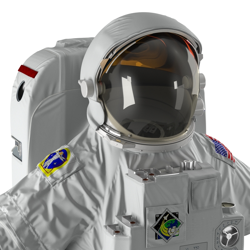 3d nasa space suit extravehicular model