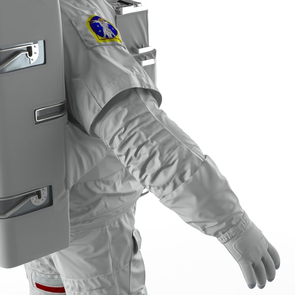 3d nasa space suit extravehicular model