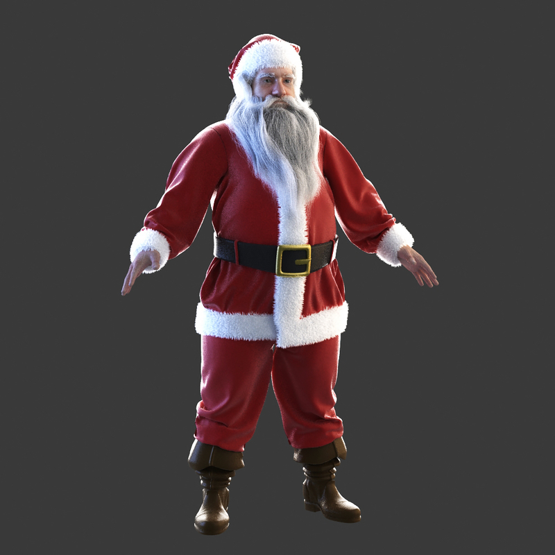 modelo 3d Papá Noel - TurboSquid 974551