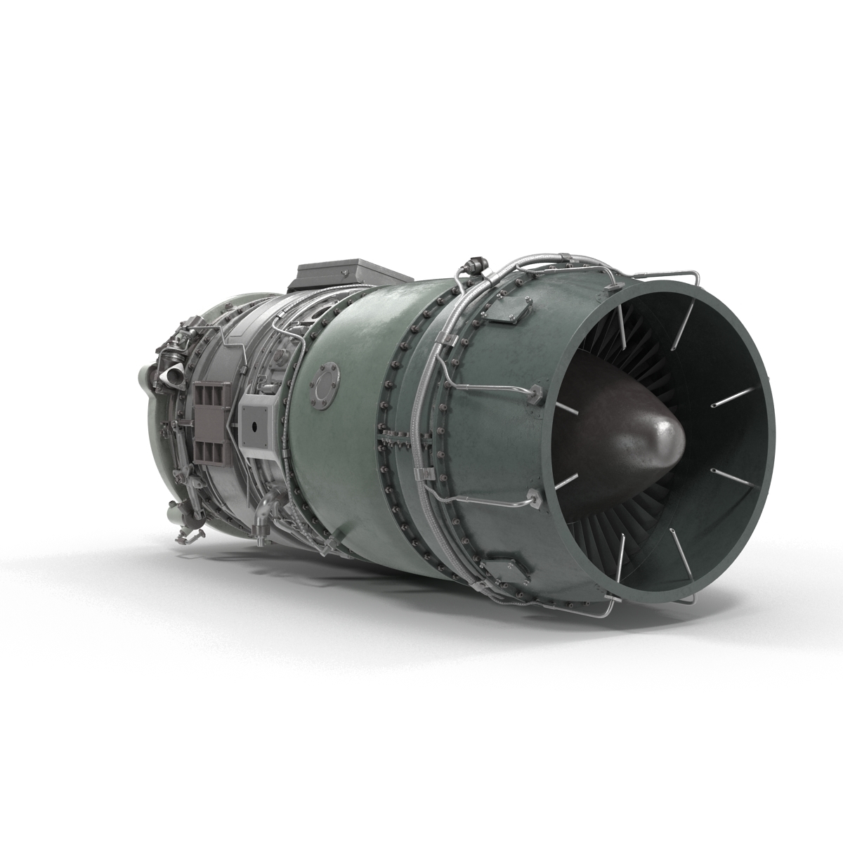 3d turbojet engine model