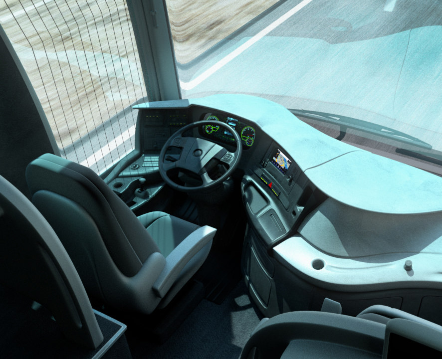bus cockpit interior x