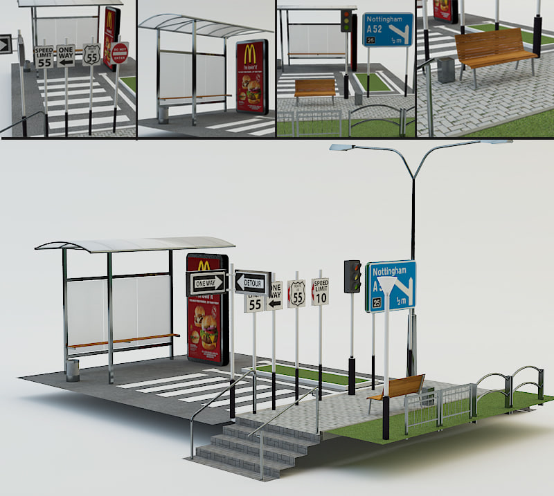 3d Street Elements