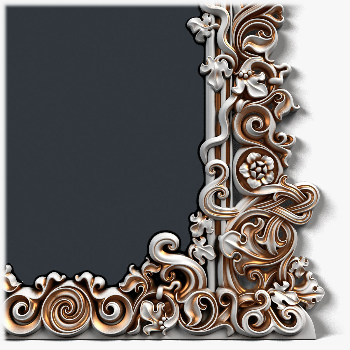 art 2 mirror frame 3d max