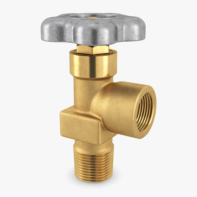 3d gas valve model
