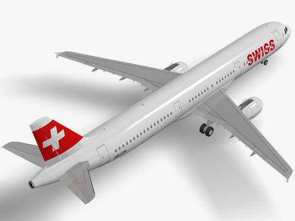 Airbus swiss international air lines 3D model - TurboSquid 1074534