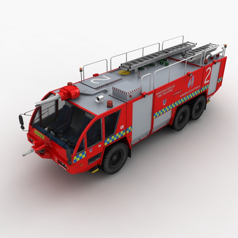rosenbauer mk-8 truck 3d model