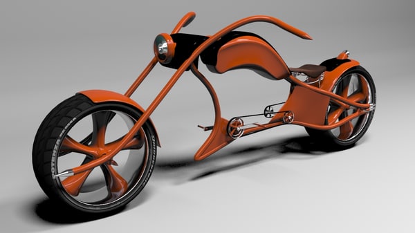 custom bicycle cycle 3d max