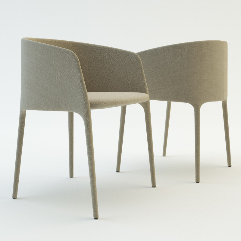 mdf italia achille armchair 3d model