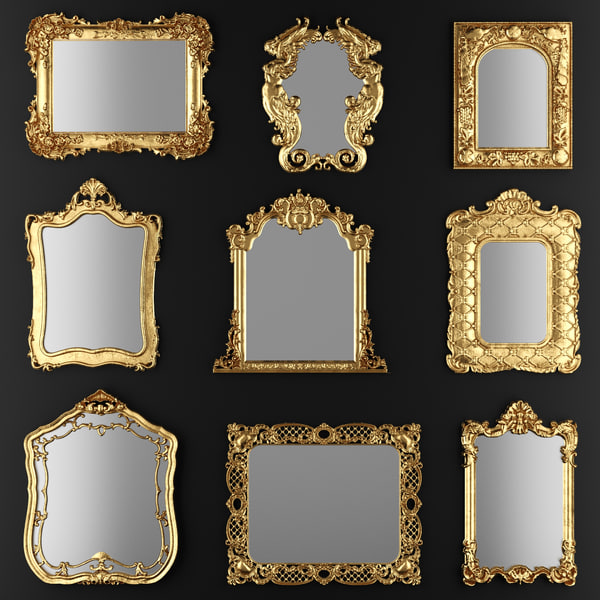 floor mirror classic 3d max