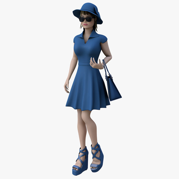 Sara Cartoon Girl C4d 2085