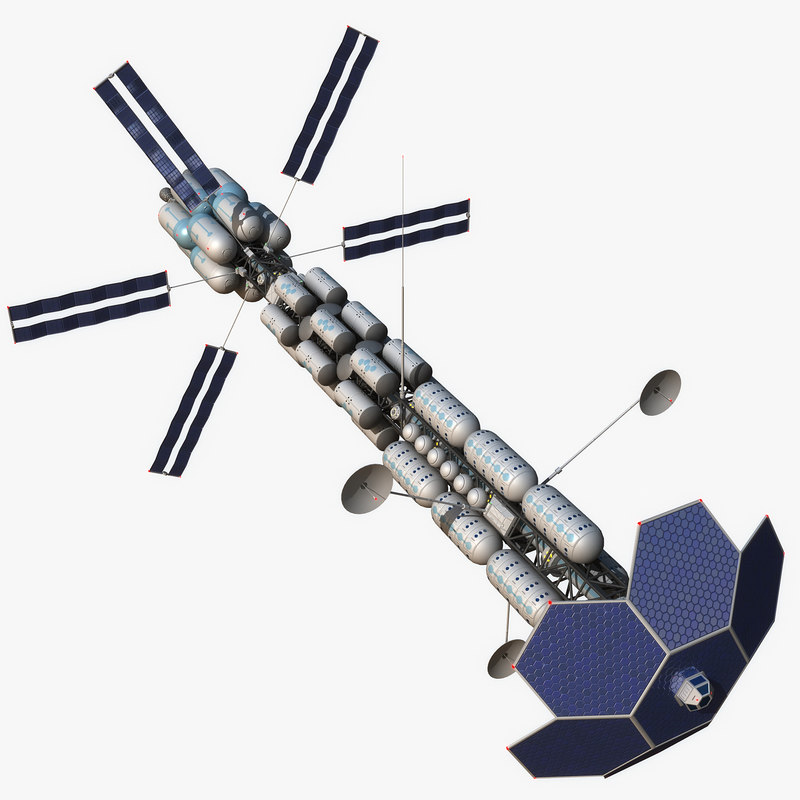 sci-fi space transport ship obj