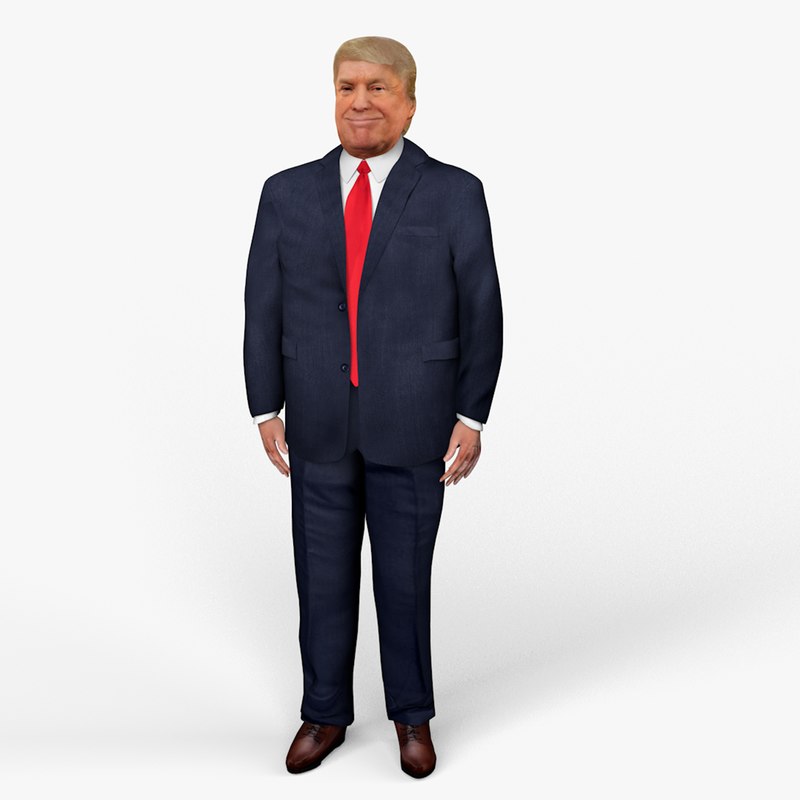 donald trump 3d model