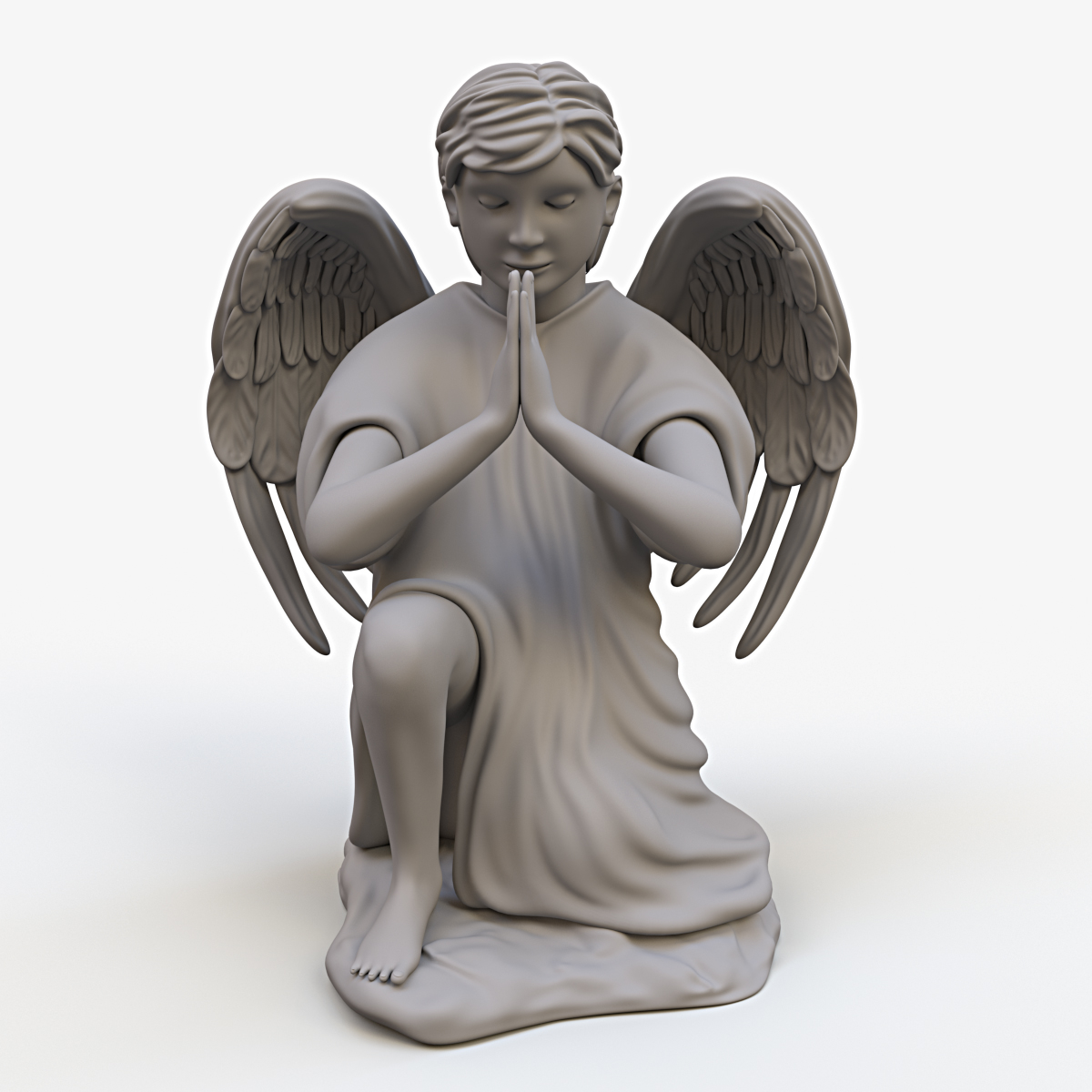 3D angel praying model | 1141946 | TurboSquid