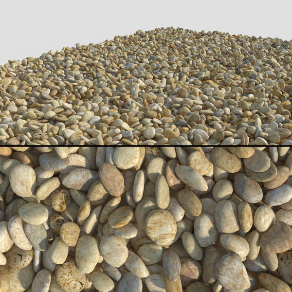 3D pebbles gravels pack model | 1141968 | TurboSquid