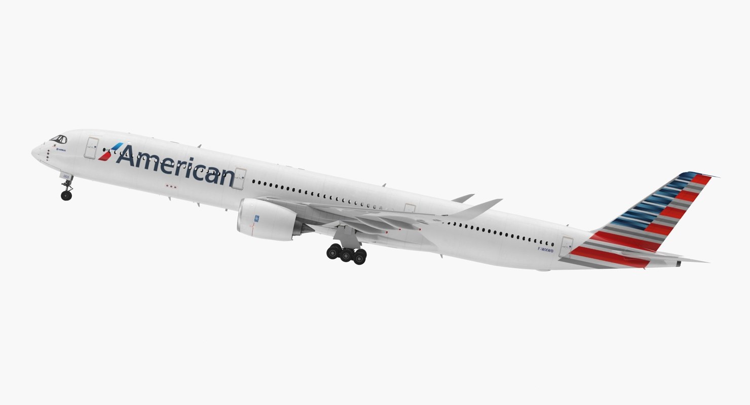 3D airbus a350-1000 american airlines model | 1142309 | TurboSquid