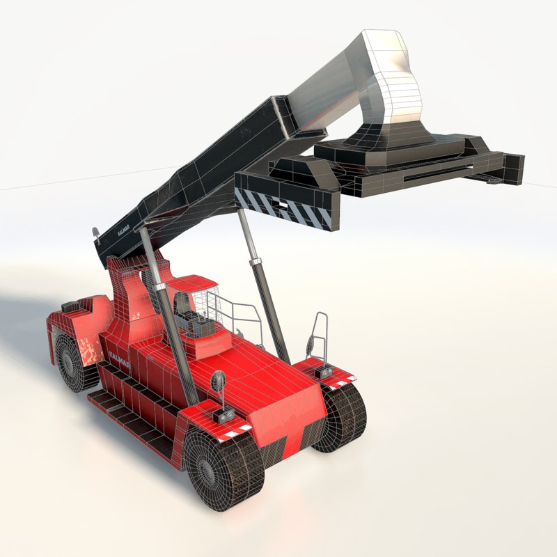 3D reach stacker model | 1142401 | TurboSquid