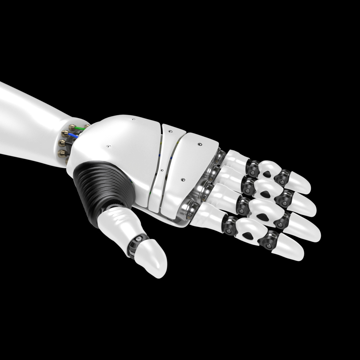 Robotic hand rigged 3D model | 1142543 | TurboSquid