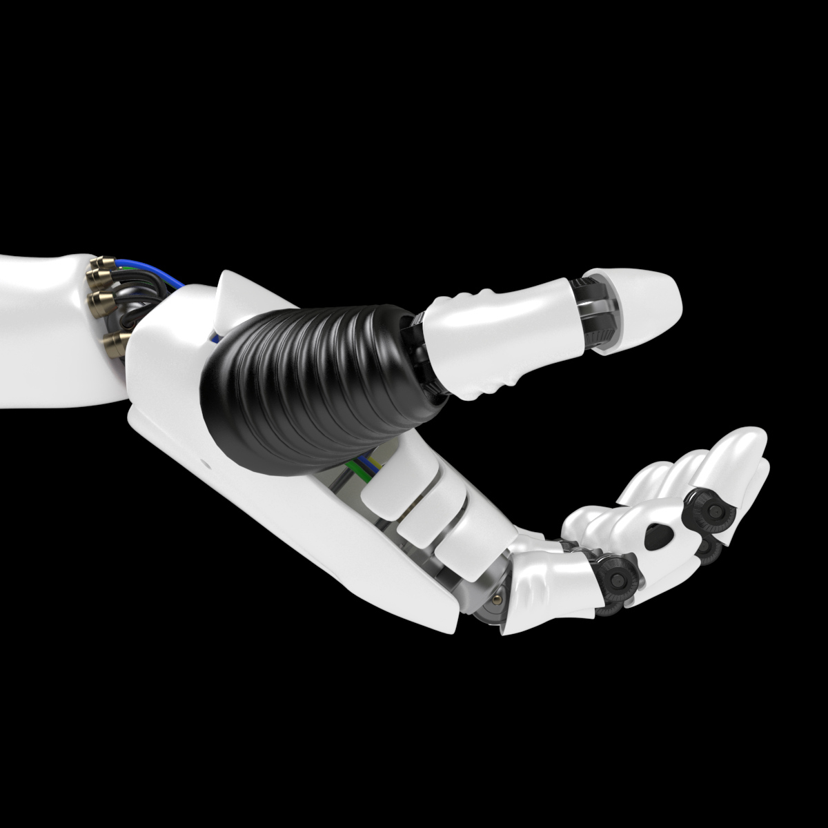 Robotic hand rigged 3D model | 1142543 | TurboSquid