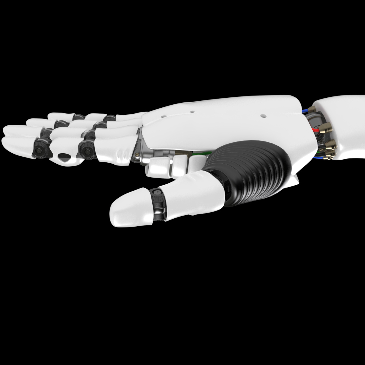 Robotic hand rigged 3D model | 1142543 | TurboSquid